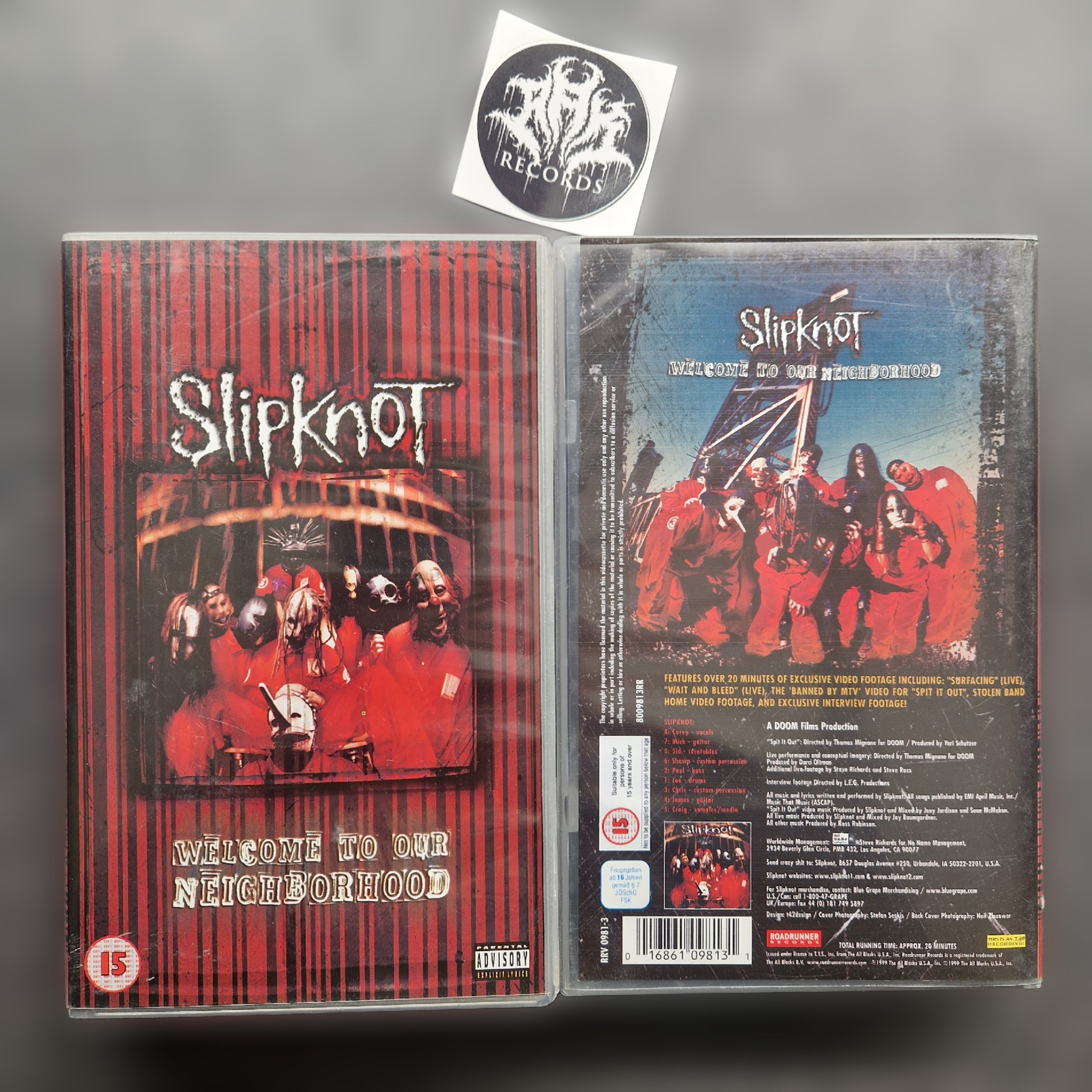 SLIPKNOT - "WELCOME TO OUR NEIGHBORHOOD" VHS – AAK HARDWEAR & RECORDS